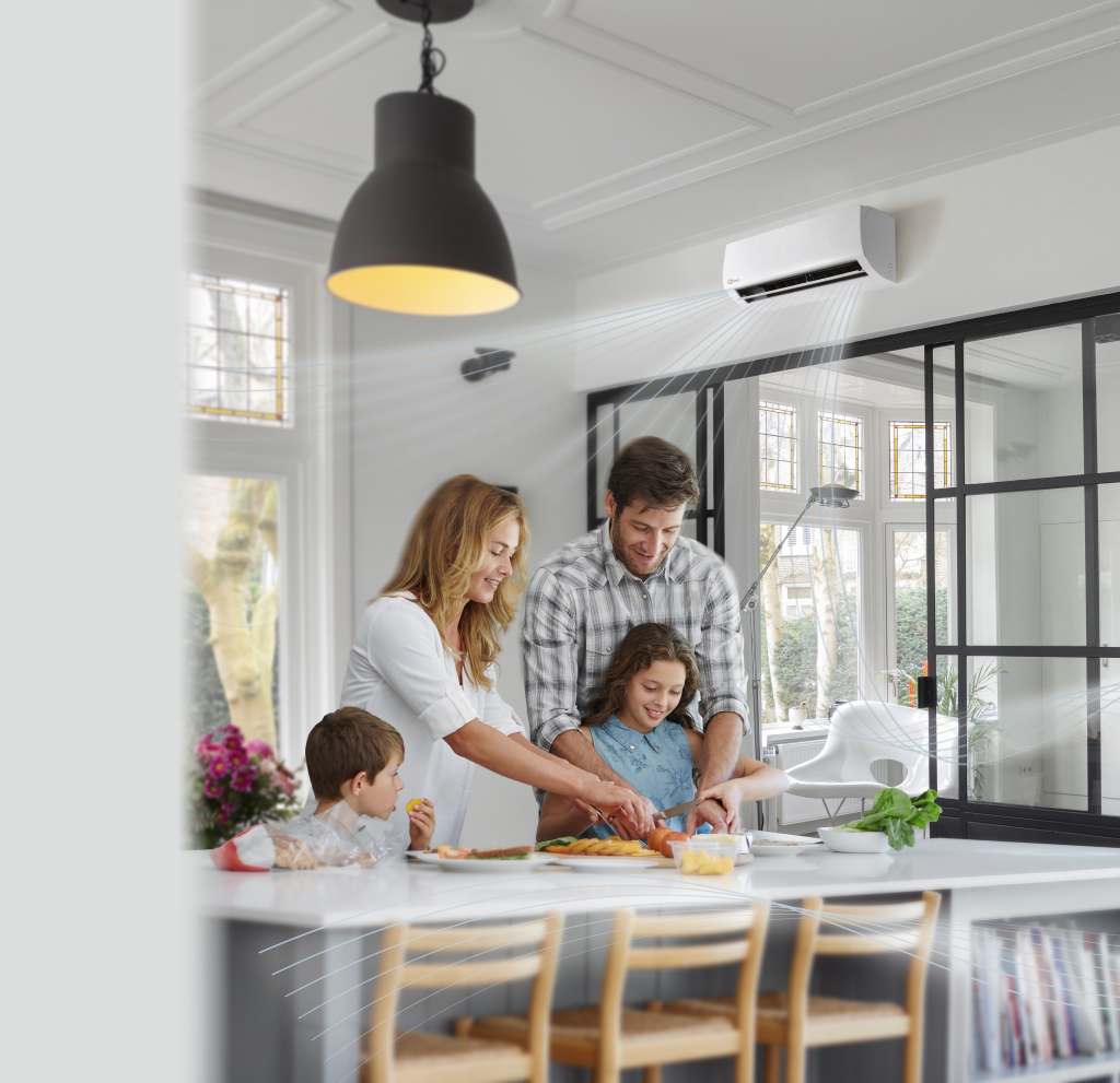 Duo split unit air conditioner (1:2) SCM 52 DUO white