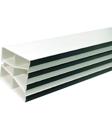 Ground bracket 450 mm bi extruded white