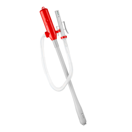 Syphon pump battery operated with auto-stop DP-03A-45 transparent/red